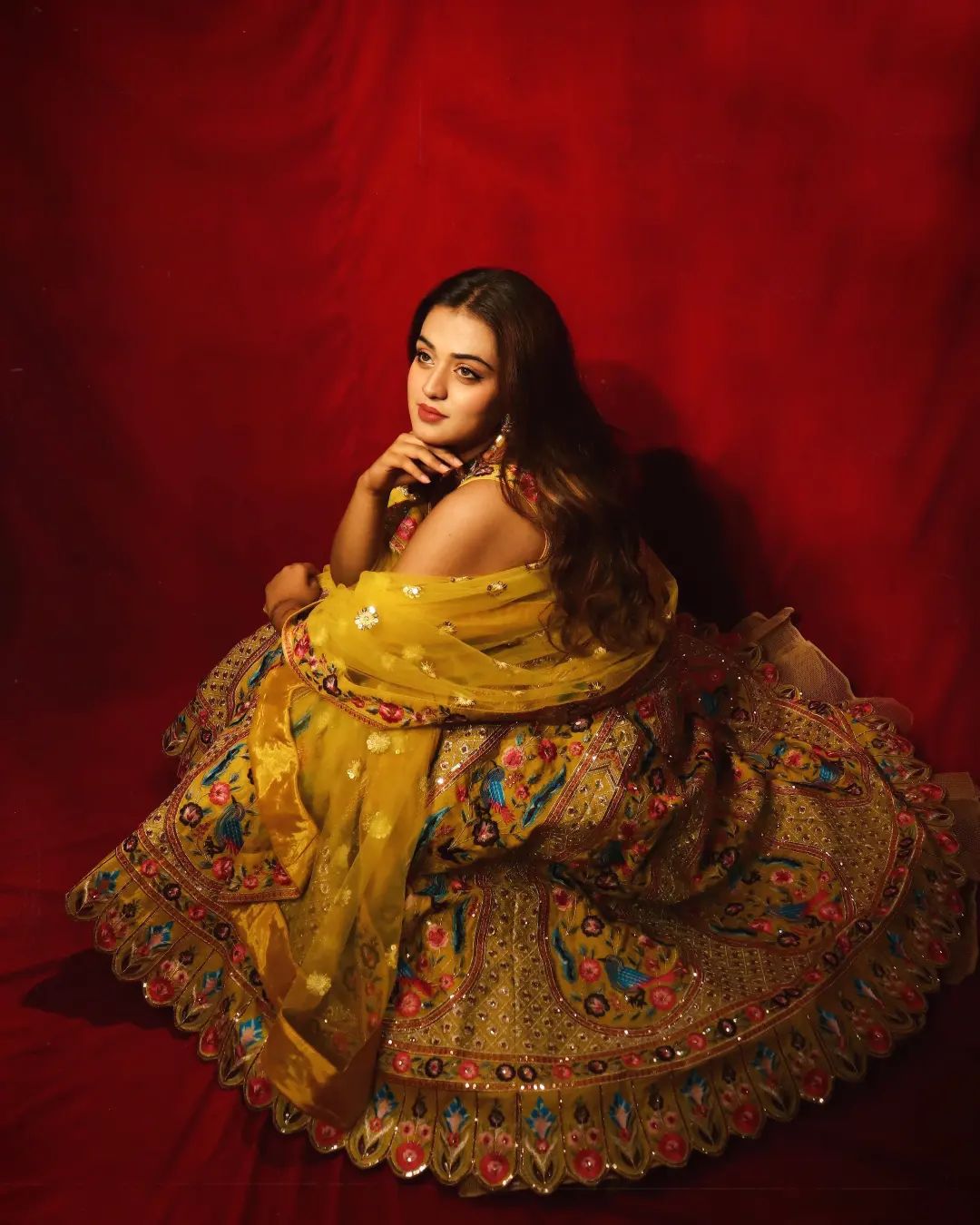 Canary Yellow Bridal light Lehenga – House of Hind