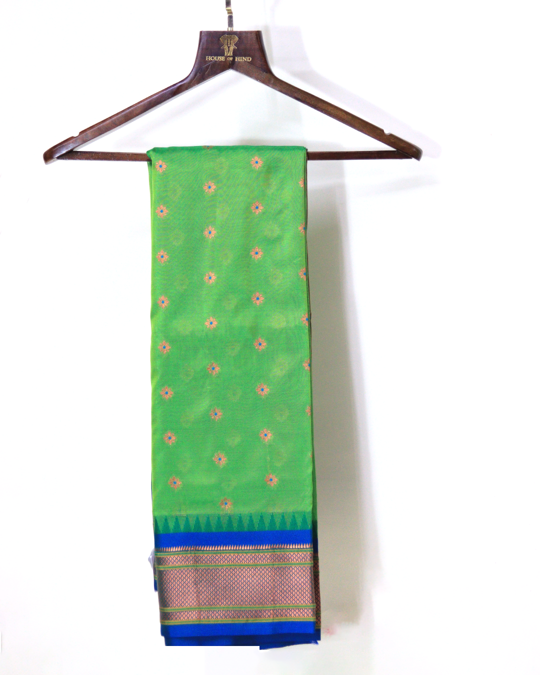 Light Green Paithani Saree for Wedding - House of Hind